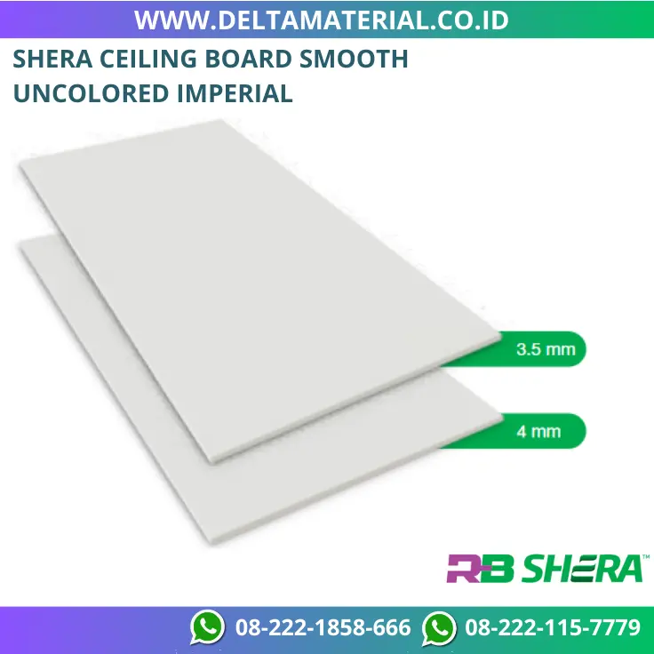 Shera Board 3.5mm Smooth Uncolored Imperial - Delta Material Indonesia